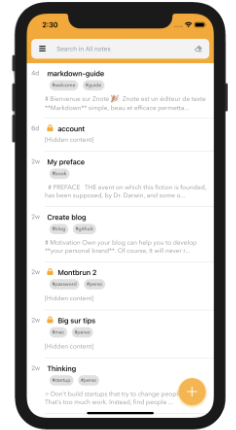 Znote - Markdown-based note-taking app built to secure your files